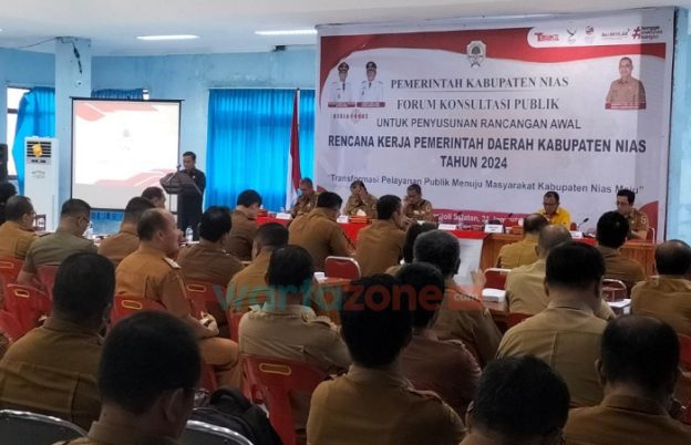 Bupati Nias Buka Forum Konsultasi Publik, Penyusunan Rancangan Awal RKPD Tahun 2024 - Warta Zone